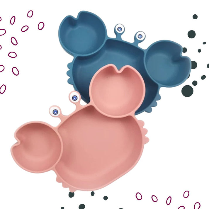 Perfect for Little One's First Meals! Hungry Crab - Silicone Baby ...